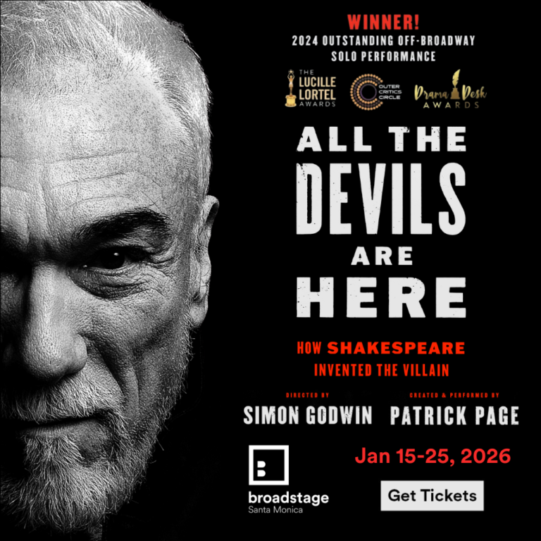 Patrick Page Brings All the Devils Are Here to BroadStage